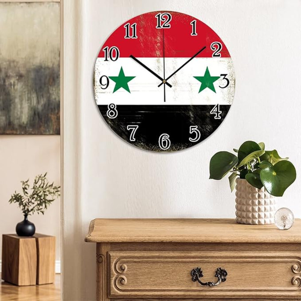 East Urban Home Middle East Countries National Flag PVC Wall Clock ...