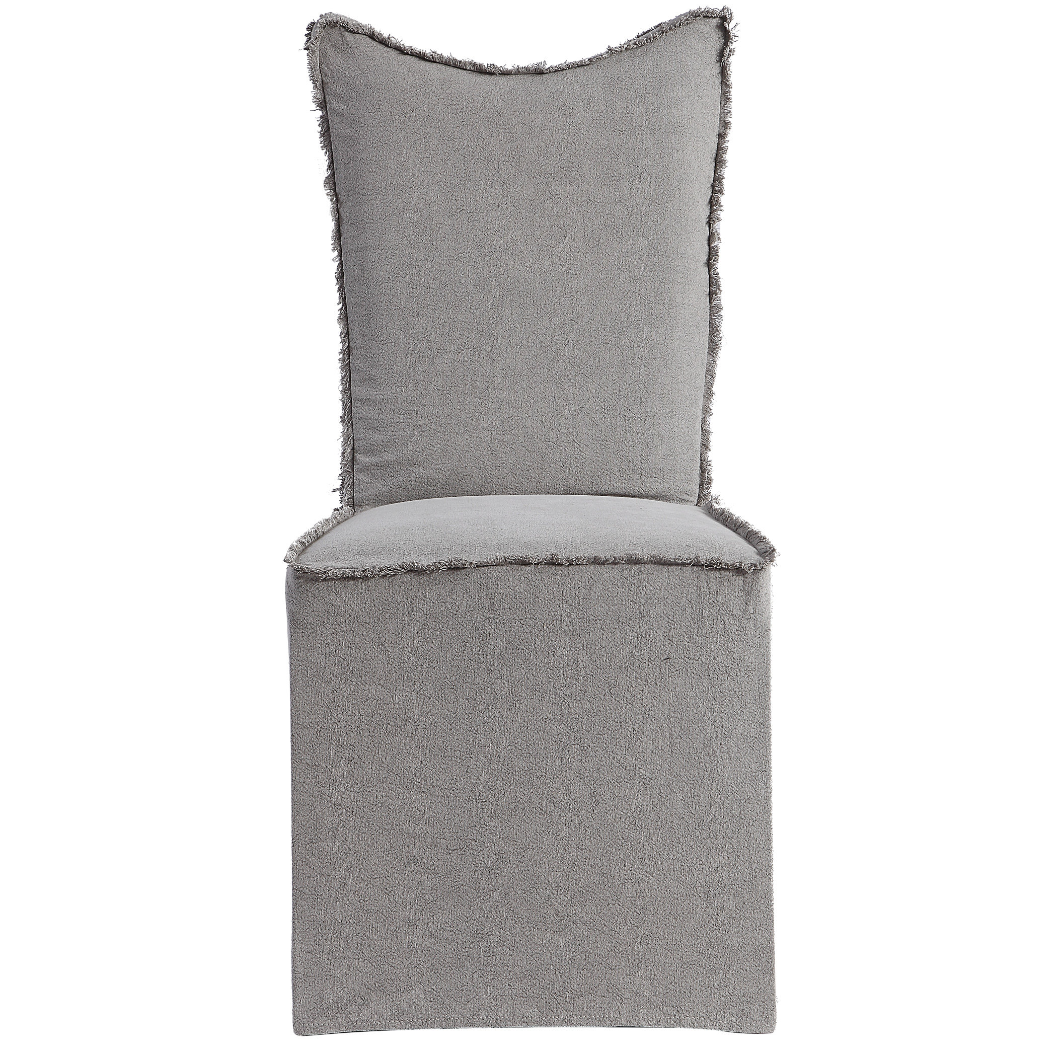 Lark Manor™ Linen Upholstered Parsons Chair in Gray | Wayfair