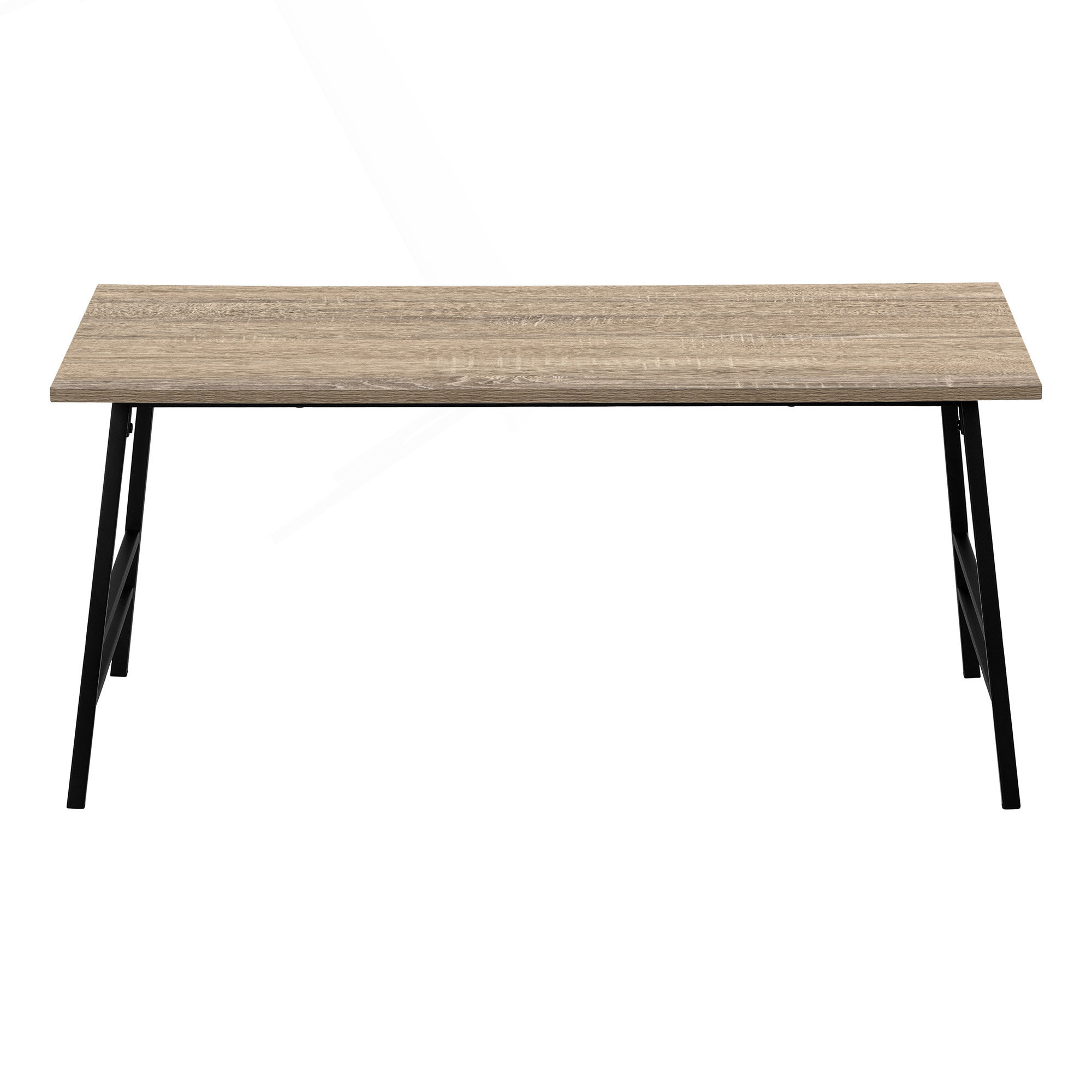 Ebern Designs Contemporary Rectangular Coffee Table With Angled Metal ...