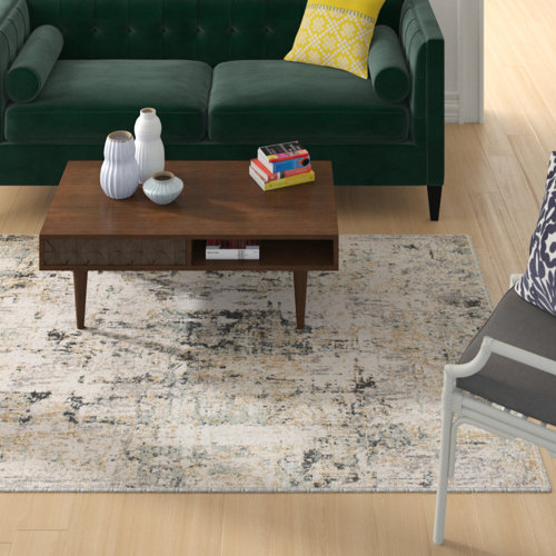 Trent Austin Design® Maddux Gray/White/Tan Rug & Reviews | Wayfair