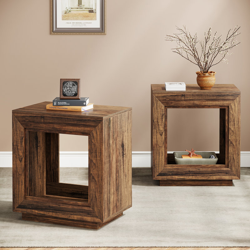 Millwood Pines Cledis 2x24" Farmhouse End Table & Reviews | Wayfair