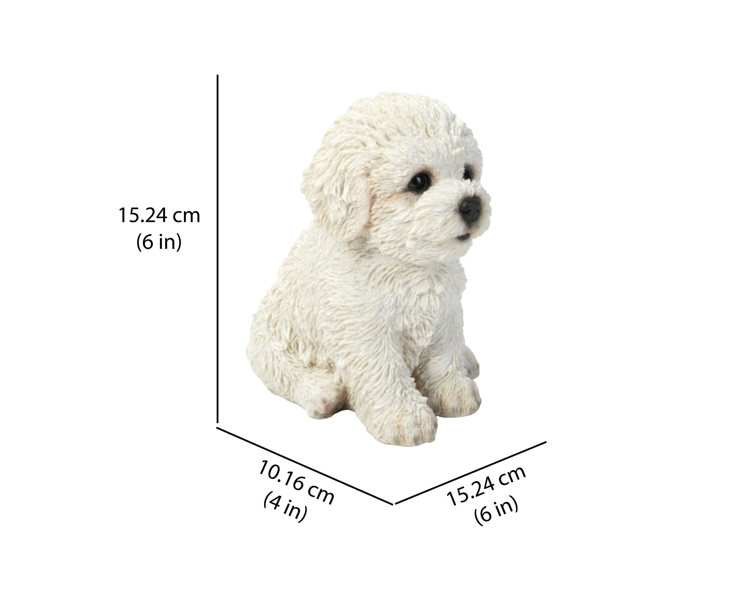 Hi-Line Gift Ltd. Sitting Bichon Frise Puppy Statue & Reviews | Wayfair