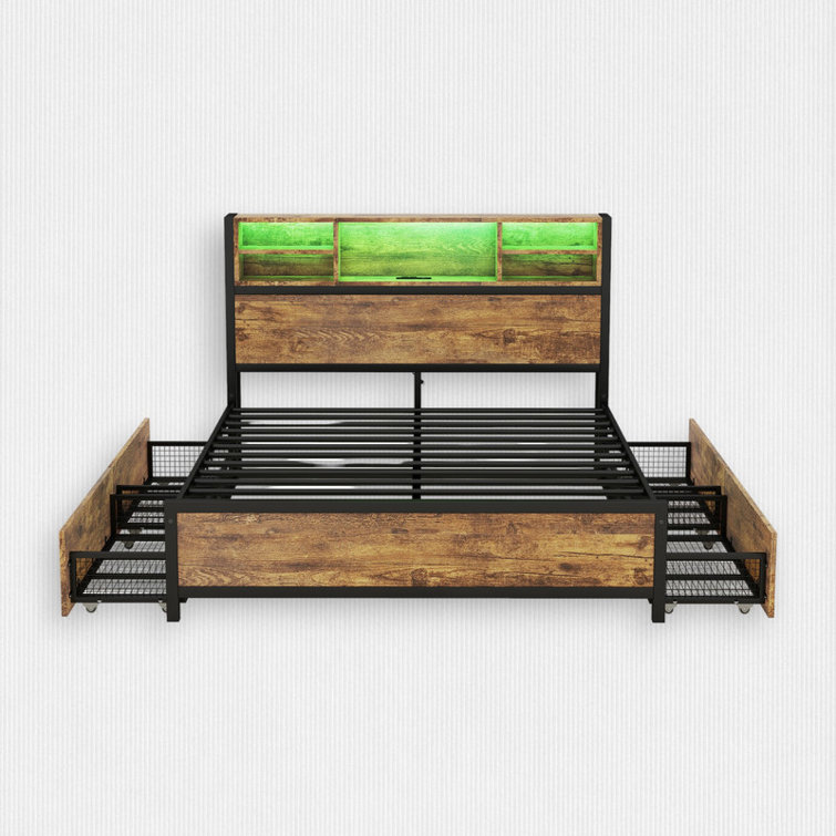 Wrought Studio Jivil Platform Storage Bed | Wayfair