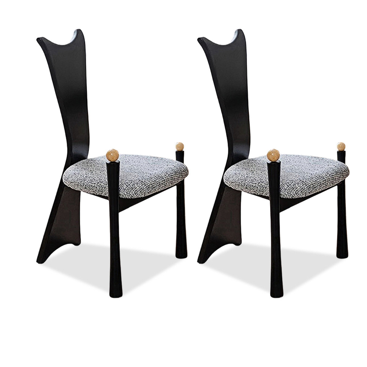 Mont Bike Solutions 22.83" Solid back side Chair(Set of 2) | Wayfair