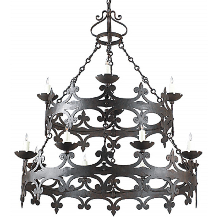 Arte De Mexico Lizete 12 - Light Dimmable Tiered Chandelier | Wayfair