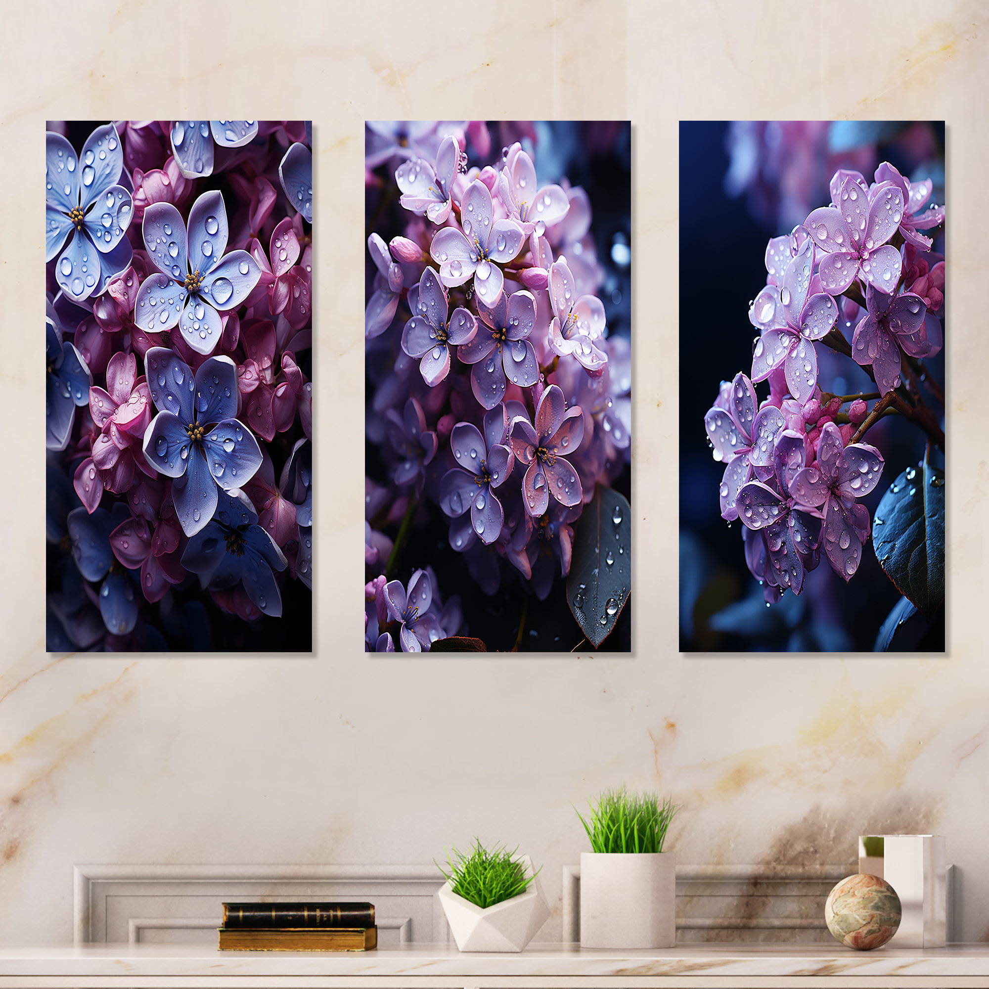 Red Barrel Studio® Moonlit Lilacs Whisper Charm - Lilacs Metal Wall ...