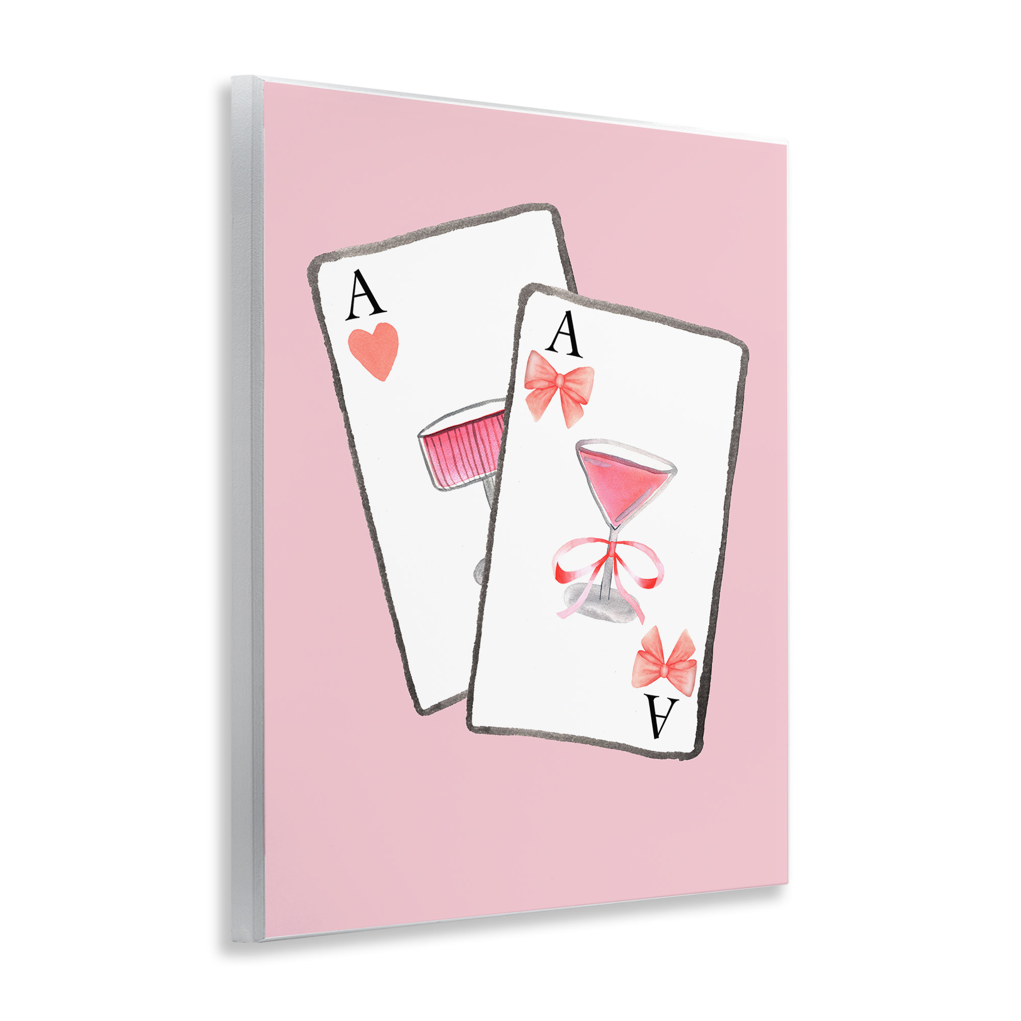 Ebern Designs Cocktail Aces Cards Wall Plaque, design by Nina Jacobs ...