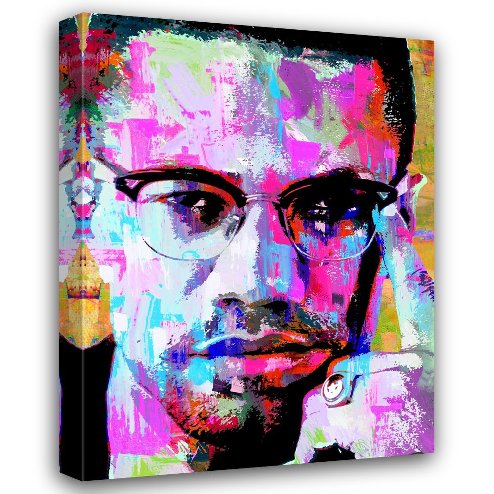 Red Barrel Studio Malcolm X by Stephen Chambers - Wrapped Canvas ...