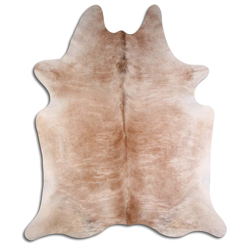 Foundry Select NATURAL HAIR ON Cowhide RUG BEIGE BRINDLE 3 - 5 M GRADE ...