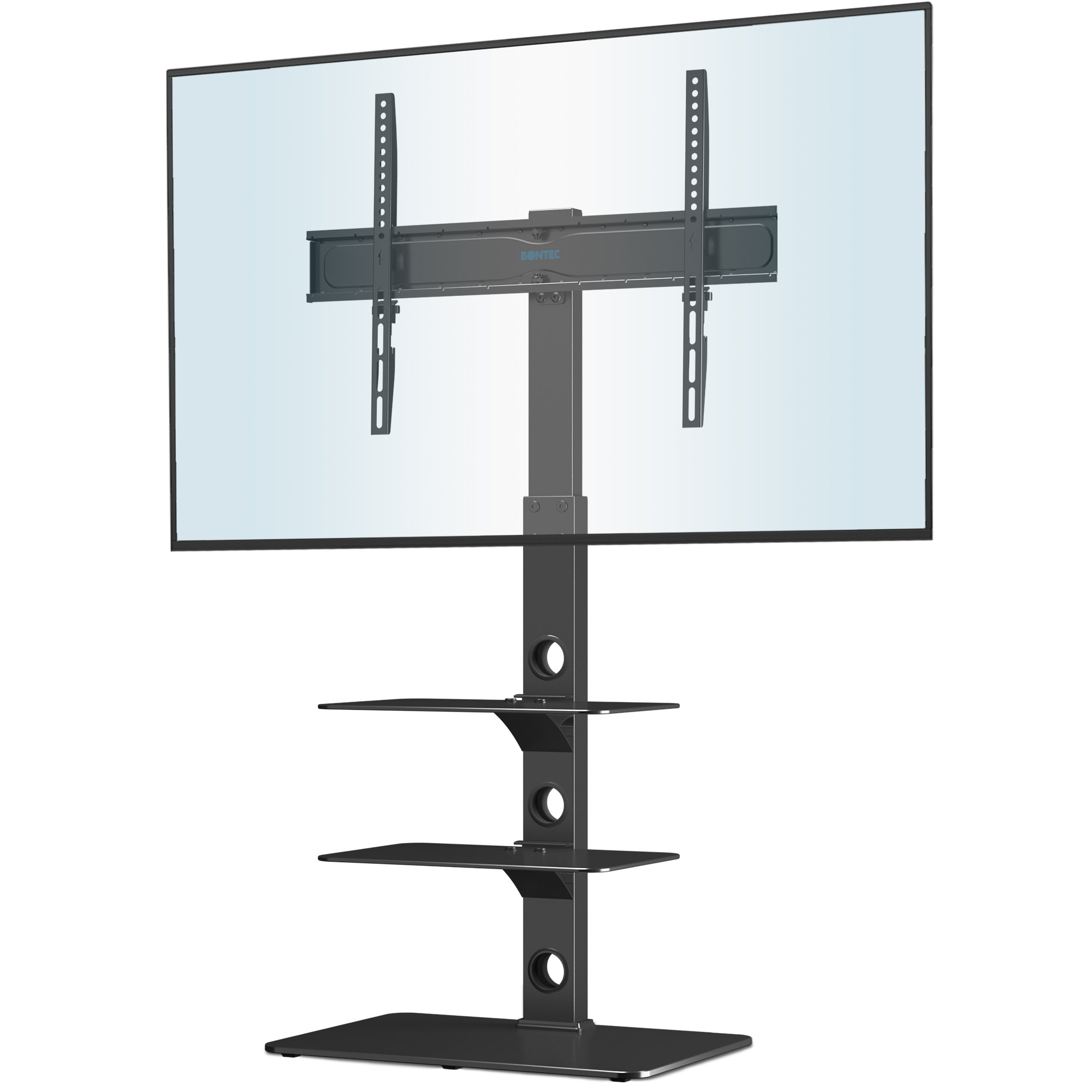 1Home Tall Fixed Universal Floor Stand Mount for 30"-70" Flat Panel ...