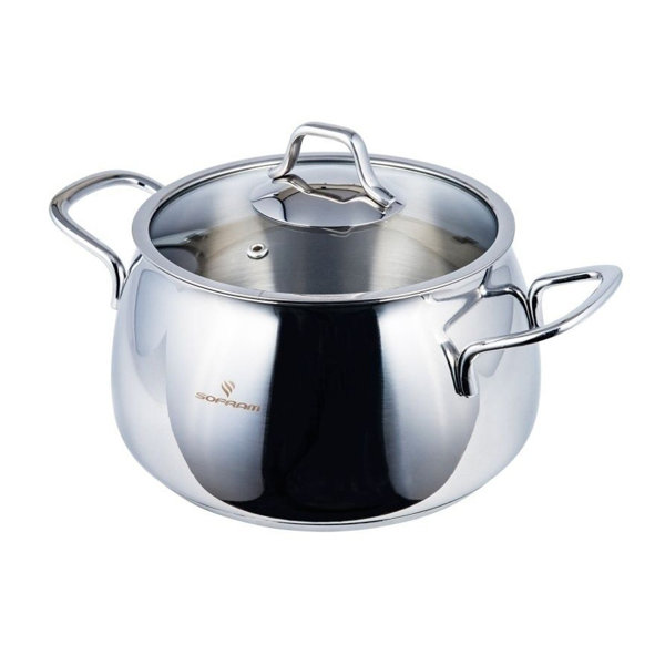 SOFRAM Stainless Steel Deep Stock Pot & Reviews | Wayfair