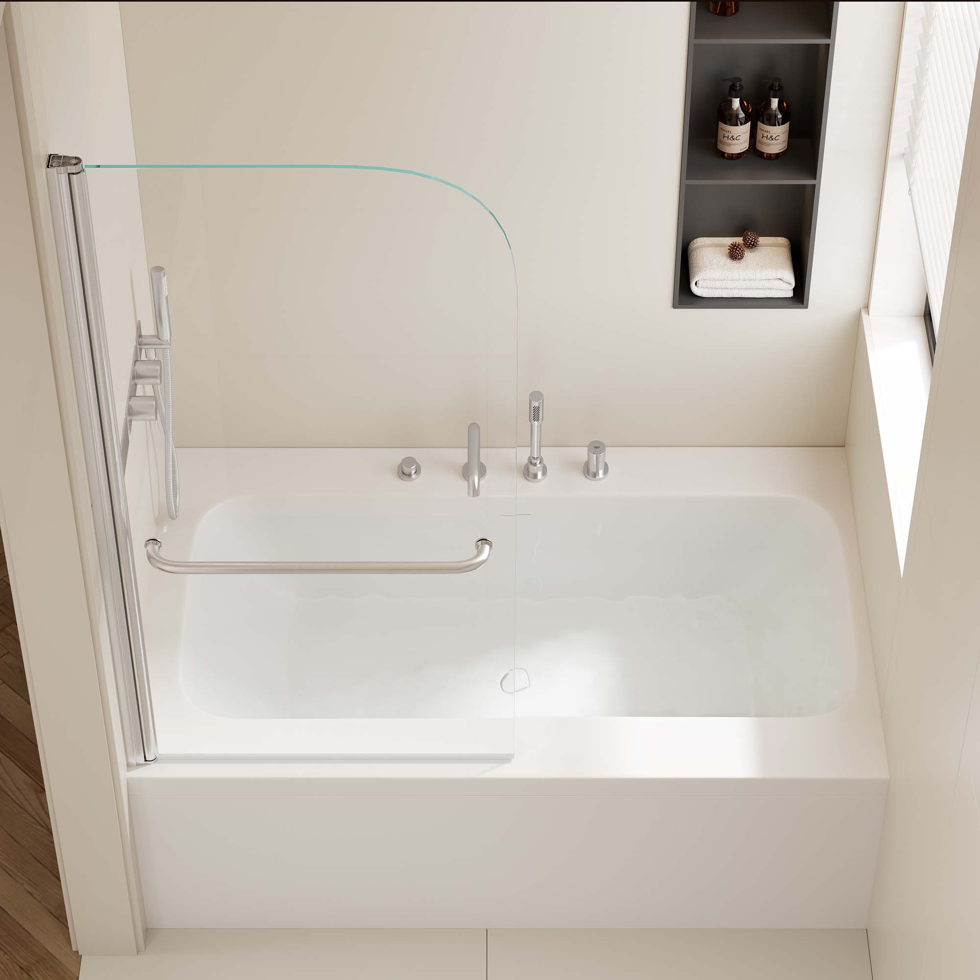 Impact Outdoor Rise And Down Rotation Shaft Door Shower Doors For ...