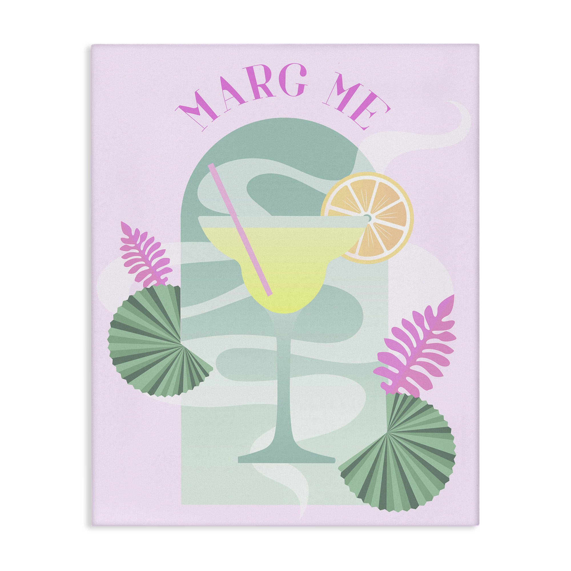 Bay Isle Home™ Marg Me Phrase Canvas Wall Art by Daphne Polselli bp-835 ...