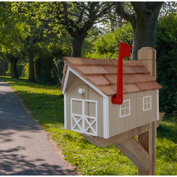 Amish Mailbox, Handmade, Dutch Barn Style Mailbox & Reviews | Wayfair