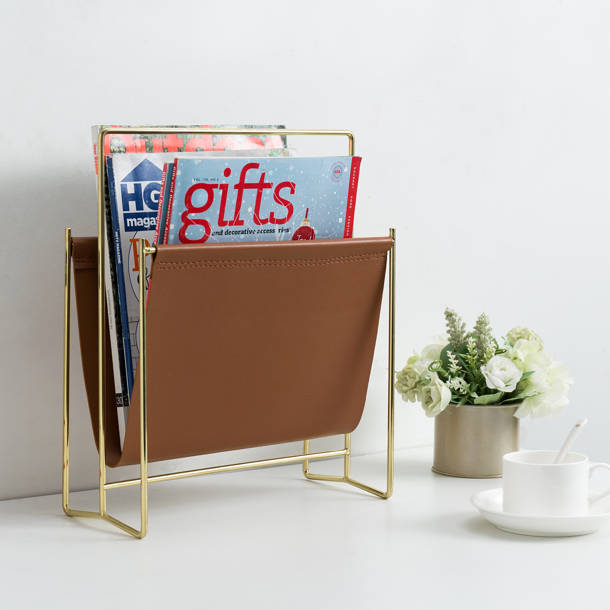 Mercer41 Metal Free Standing Magazine Rack & Reviews | Wayfair