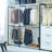 Hokku Designs White Freestanding Walk In Wood Closet System With Metal ...