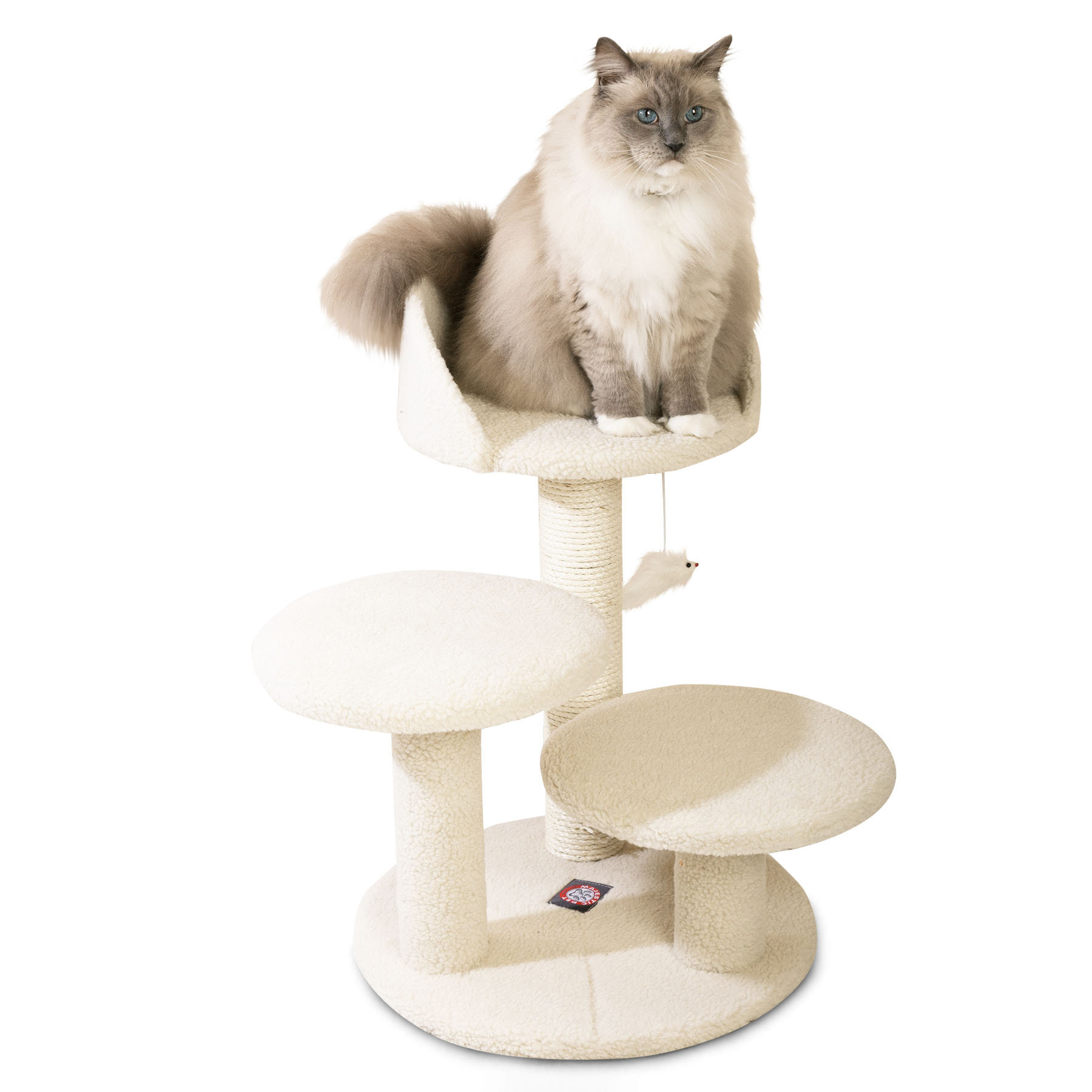 Majestic Pet Products 27" Bungalow Sherpa Cat Tree & Reviews - Wayfair ...