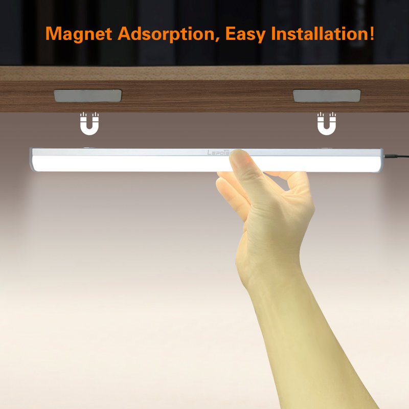 Lepotec 3Colors Bathroom Vanity Lighting, 64LED with 10 Levels Plug-in ...