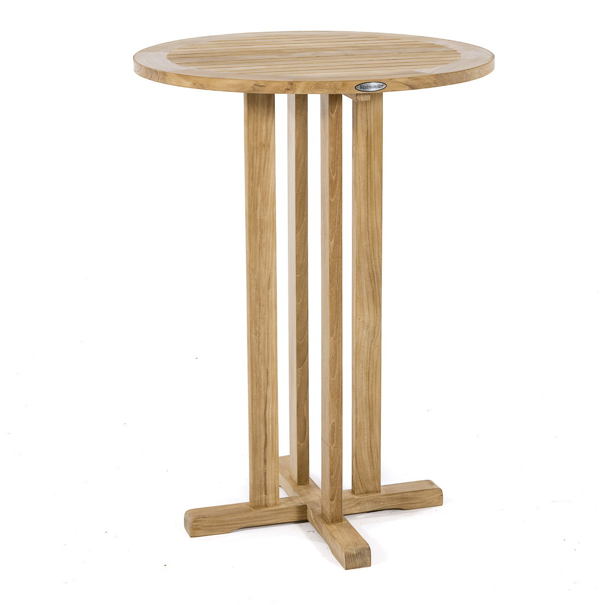 Westminster Teak 30 Inch Round Bar Table | Perigold