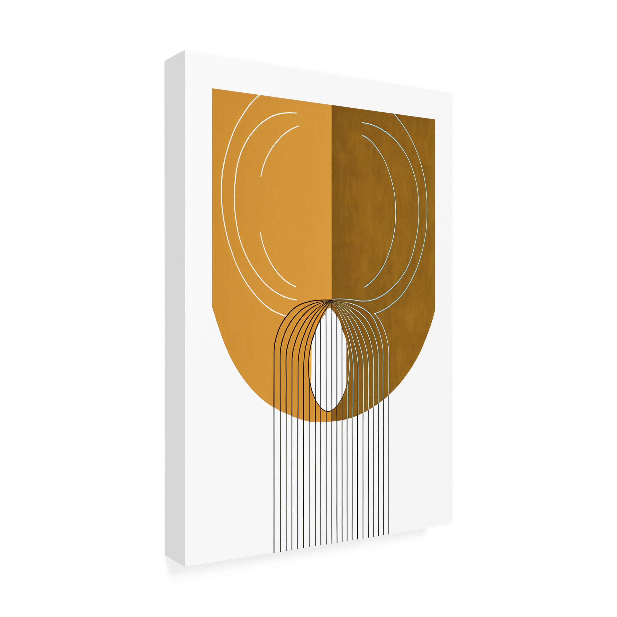 George Oliver Ray Heere Mid Century Abstract Painting 32 Canvas Art ...