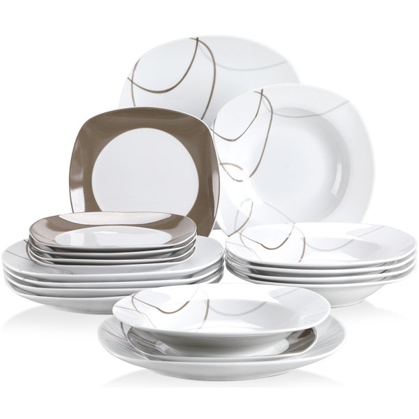 Vancasso 18 Piece Dinnerware Set, Service for 6 & Reviews | Wayfair.co.uk