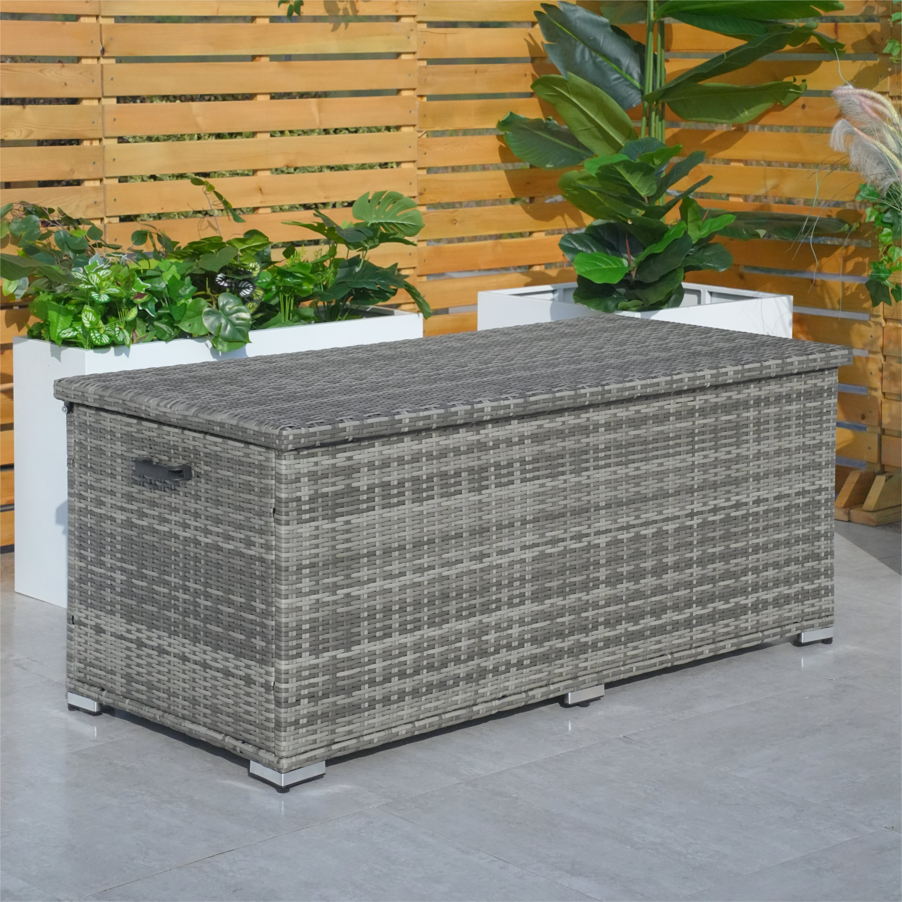 Direct Wicker 155 Gallon Water Resistant Wicker Deck Box | Wayfair