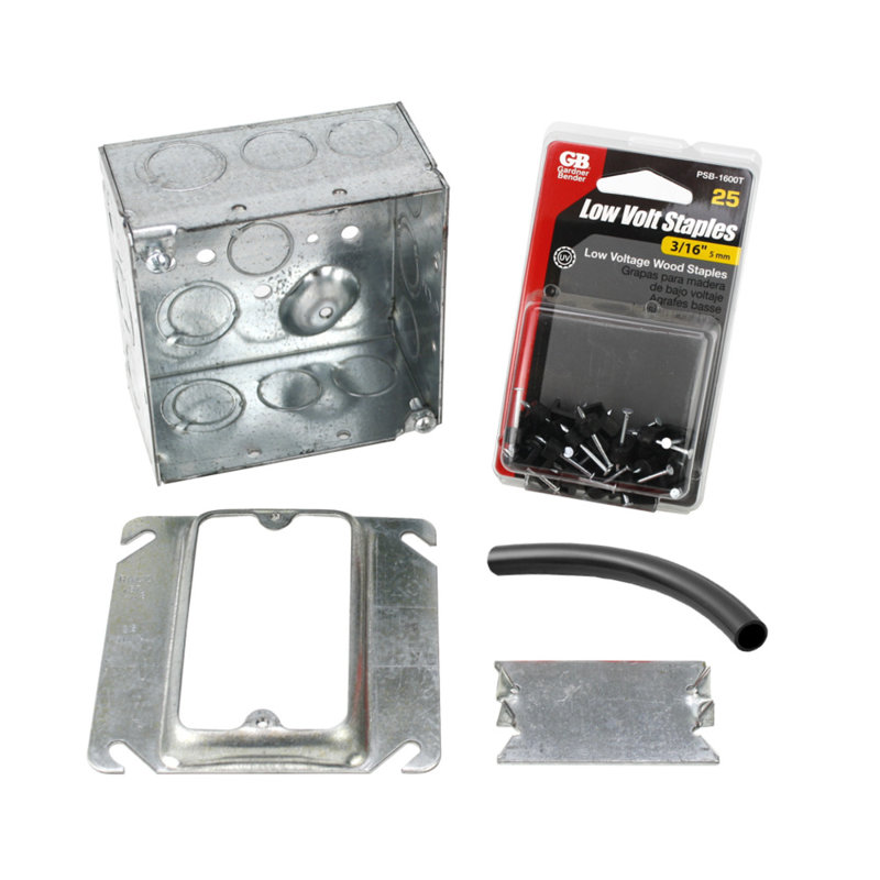 WarmlyYours Electrical Rough-in Kit Double Gang Box without Conduit ...