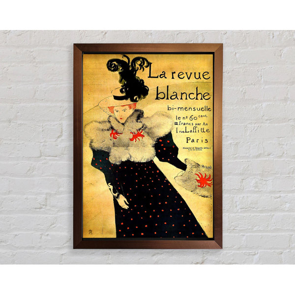 Happy Larry Toulouse Lautrec La Reveu Blanche Framed Print | Wayfair.co.uk