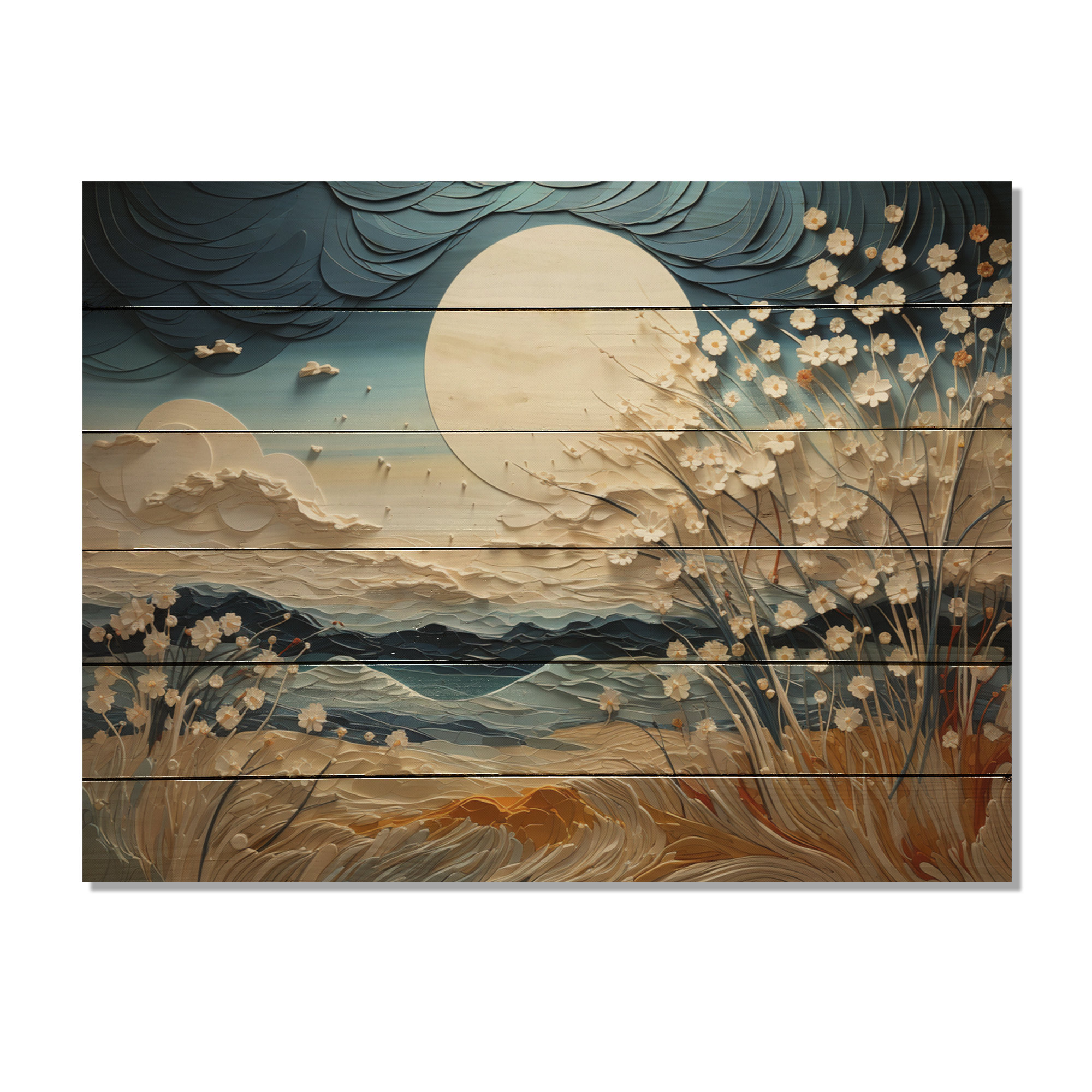 Latitude Run® Clouds Prairies Collages VI On Wood Print - Wayfair Canada