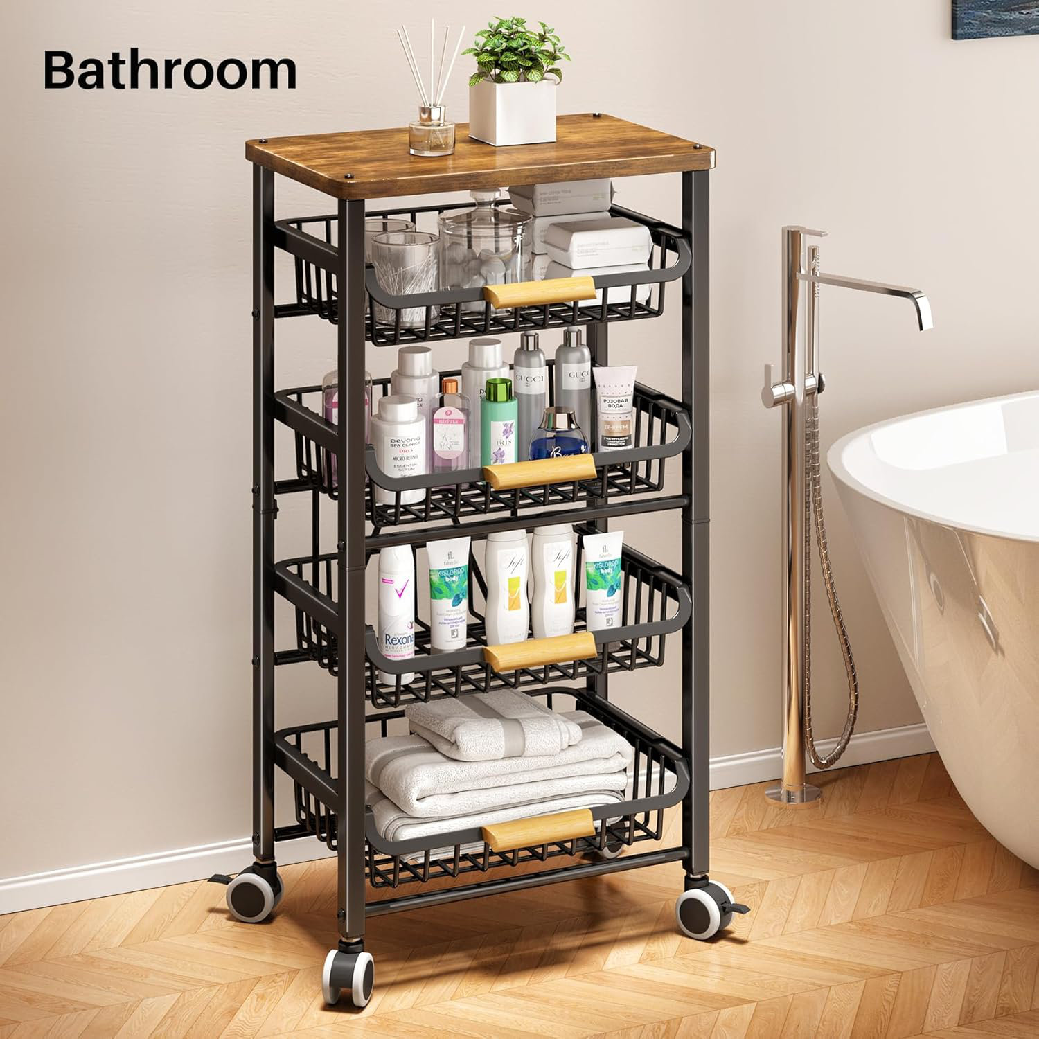 Anadea Fruit Vegetable Basket For Kitchen Pantry Organizers, 5 Tier ...