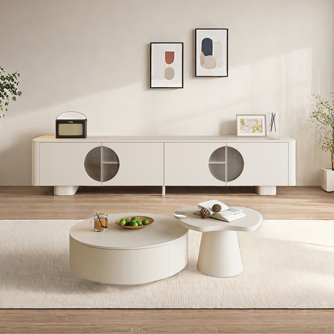 Creature B Comforts Modern Simplicity TV Stand and Coffee Table Set ...