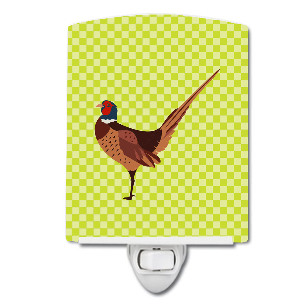 Caroline's Treasures Ring-Necked Common Pheasant Ceramic Night Light ...