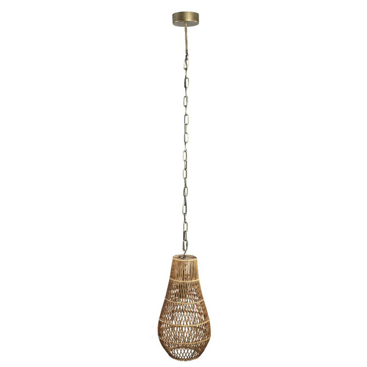 Bay Isle Home Alirah 1 - Light Natural Pendant | Wayfair.co.uk