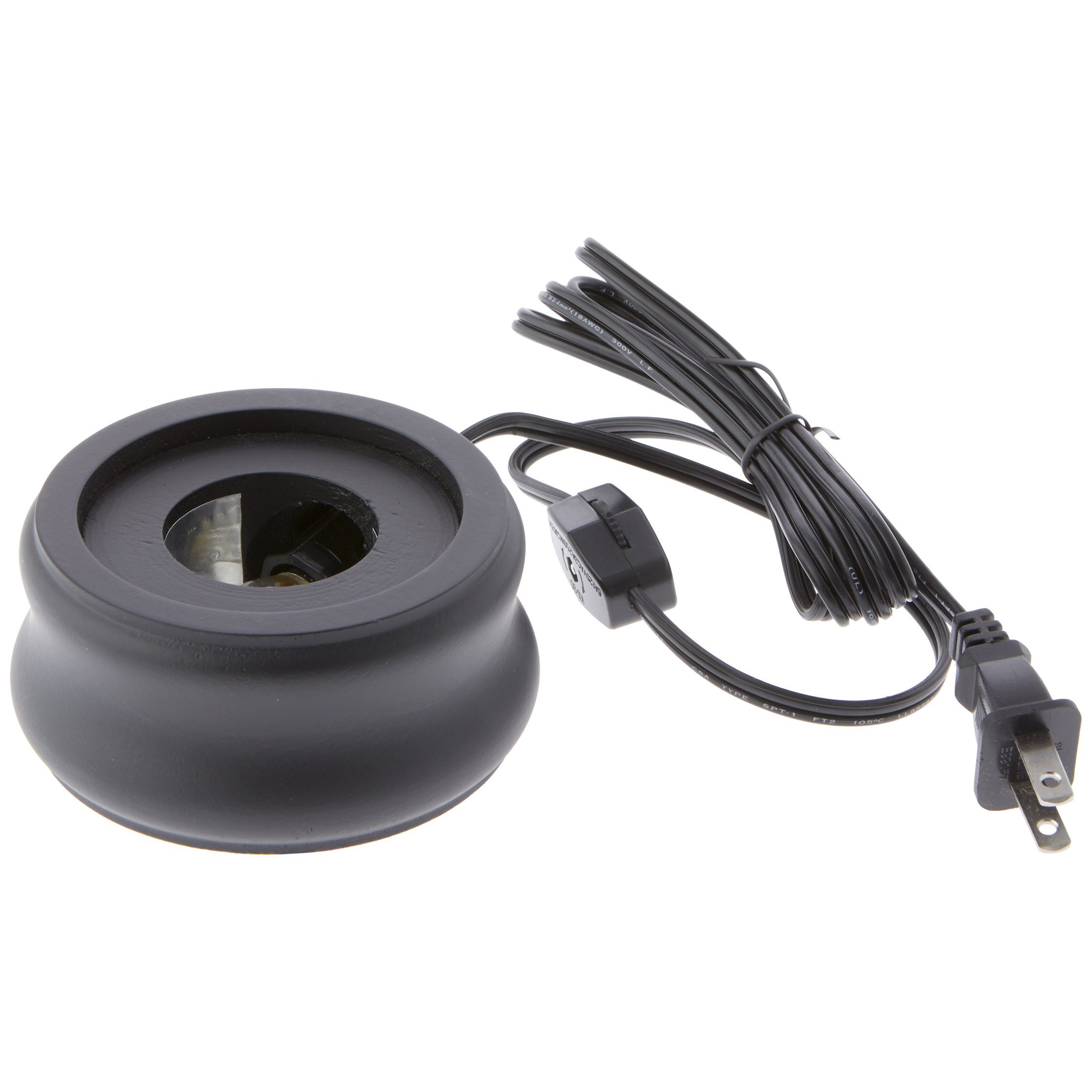 Ivy Bronx Black Round Lighted Display Base, 2" H x 4" W x 4" D | Wayfair
