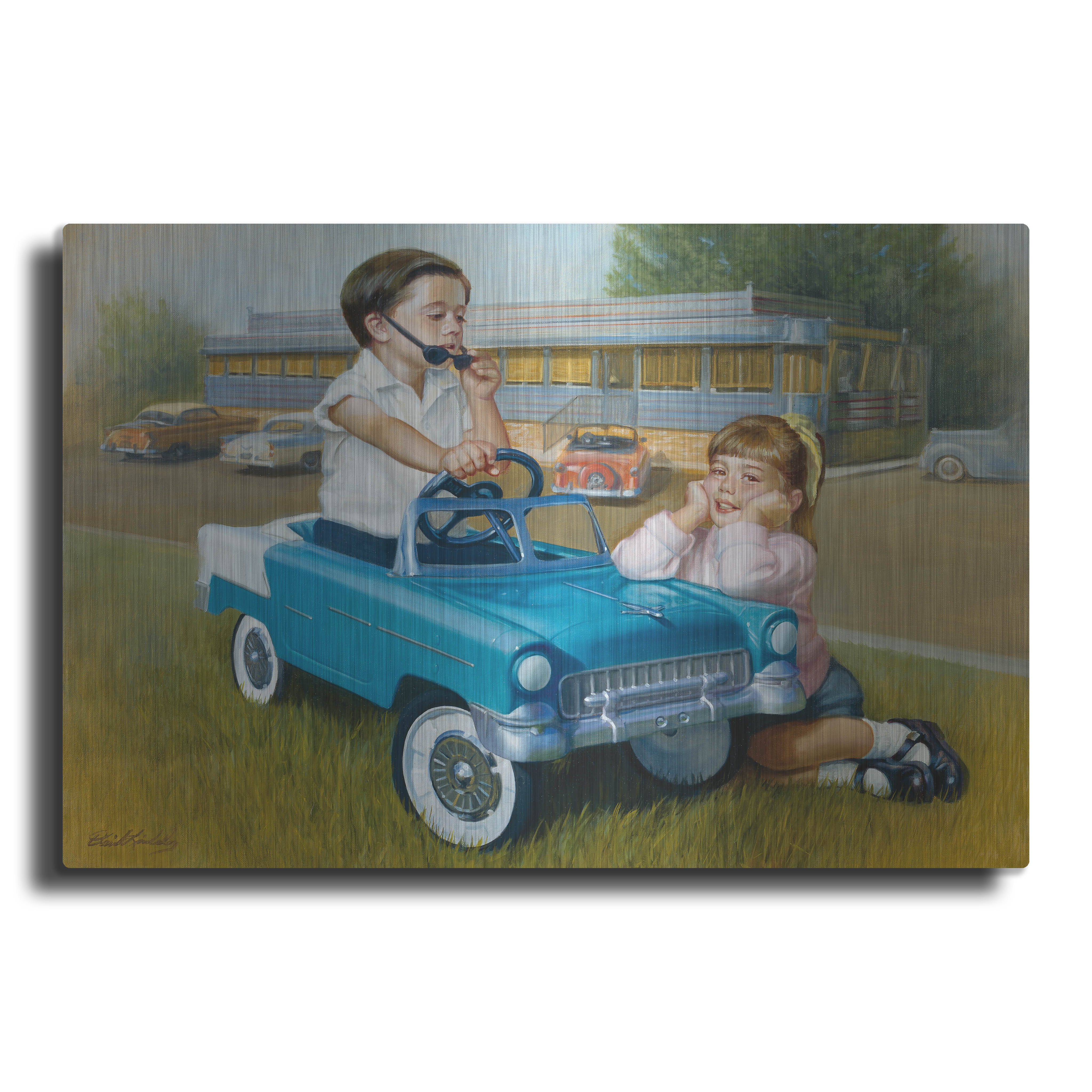 Luxe Metal Art '55 Classic' By David Lindsley, Met " 55 Classic " by ...