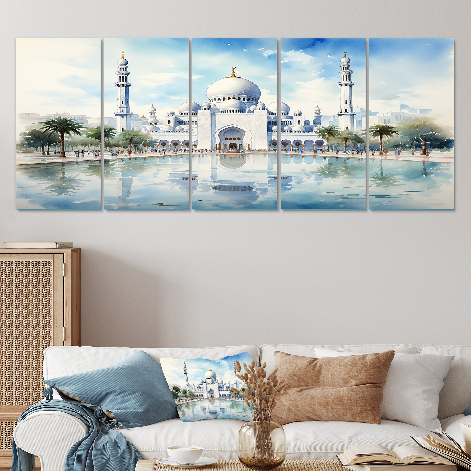 Red Barrel Studio® White Emirates Islam Sheikh Zayed Mosque III - Islam ...