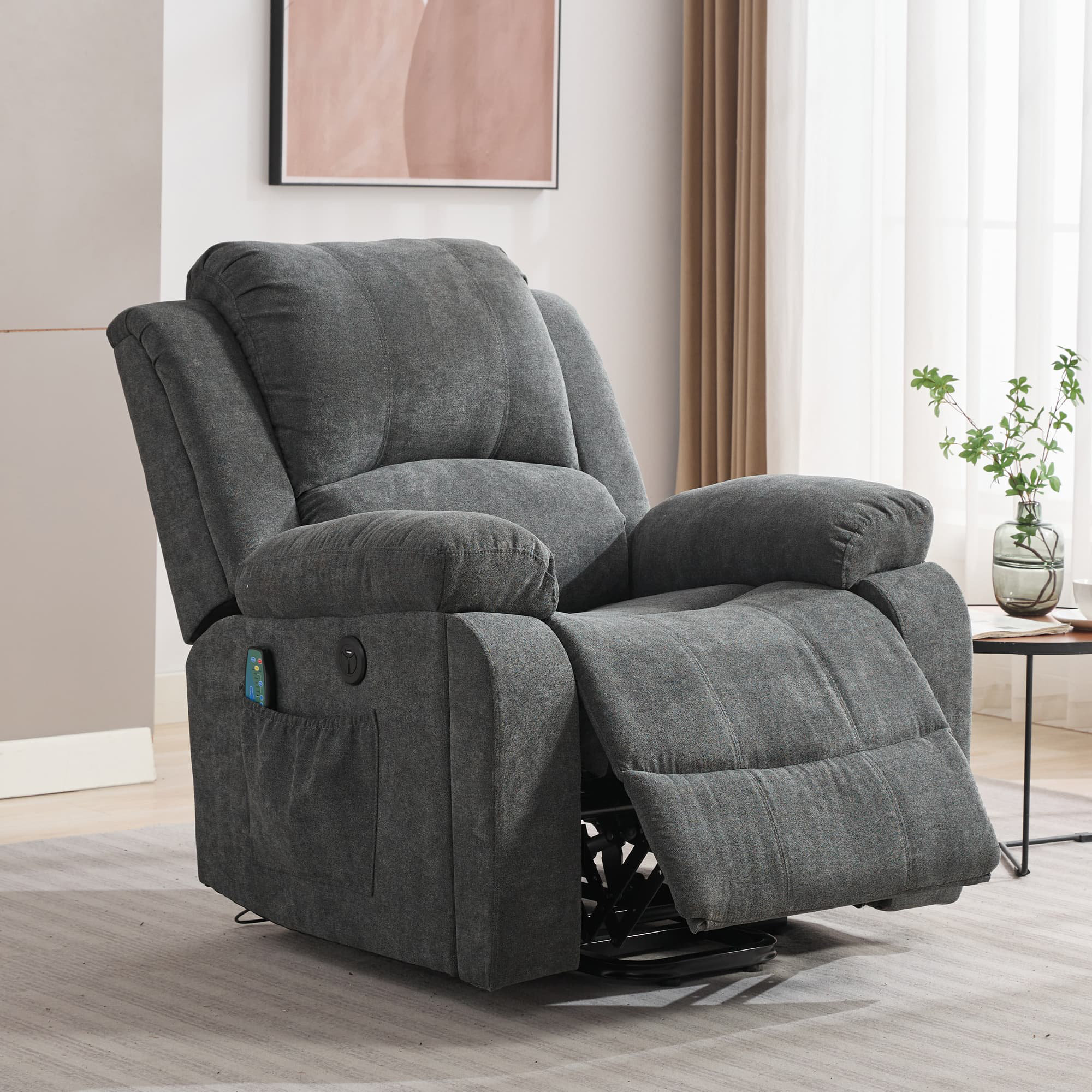 Ebern Designs Power Recliner: Massage, Heat & Vibration | Wayfair.co.uk