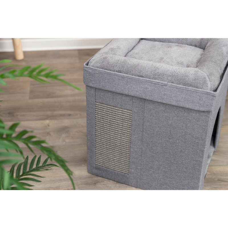 TRIXIE Crazy Cube Stackable Cat Condo, Indoor Cat House with Scratching ...