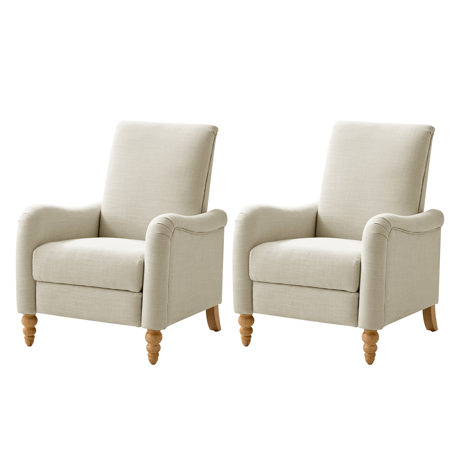 Darby Home Co Arathi Farmhouse Recliner With Solid Wood Spindle Legs ...