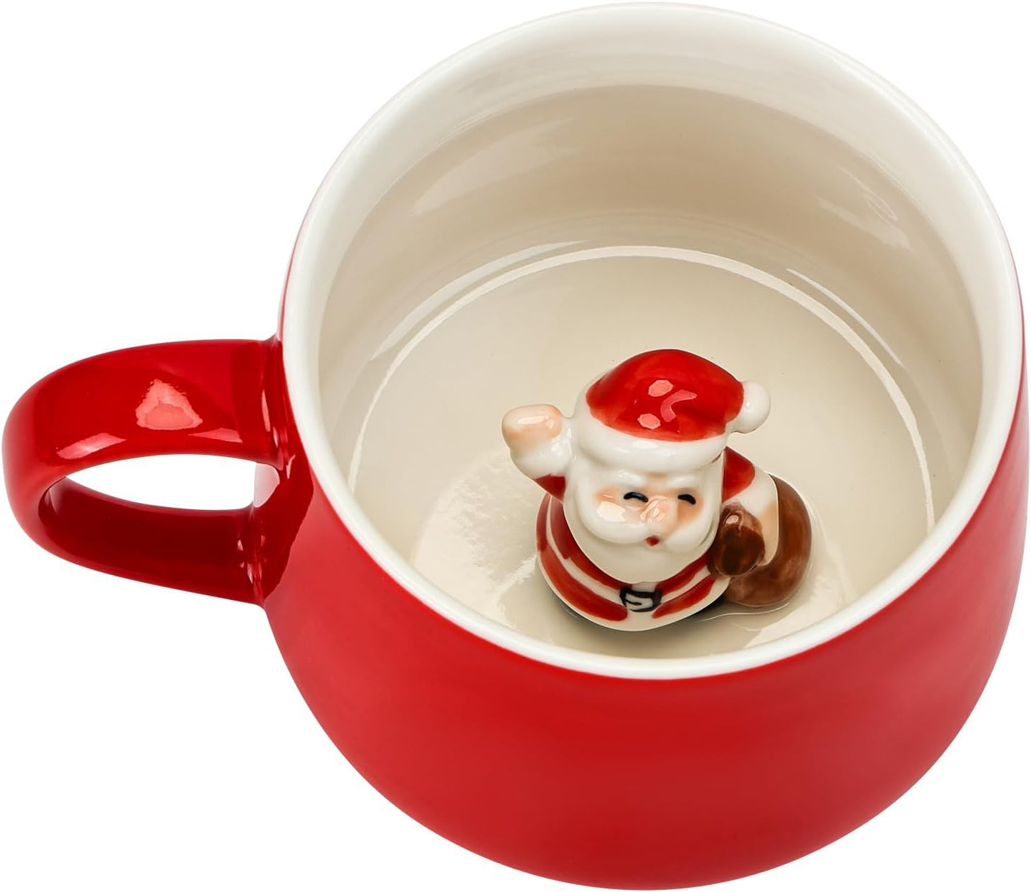 The Holiday Aisle® 12 oz Christmas Cute Handmade Ceramics Cup with 3D ...