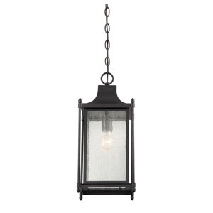 Alcott Hill® Benisch Black 1 -Bulb 18.75" H Outdoor Hanging Lantern ...