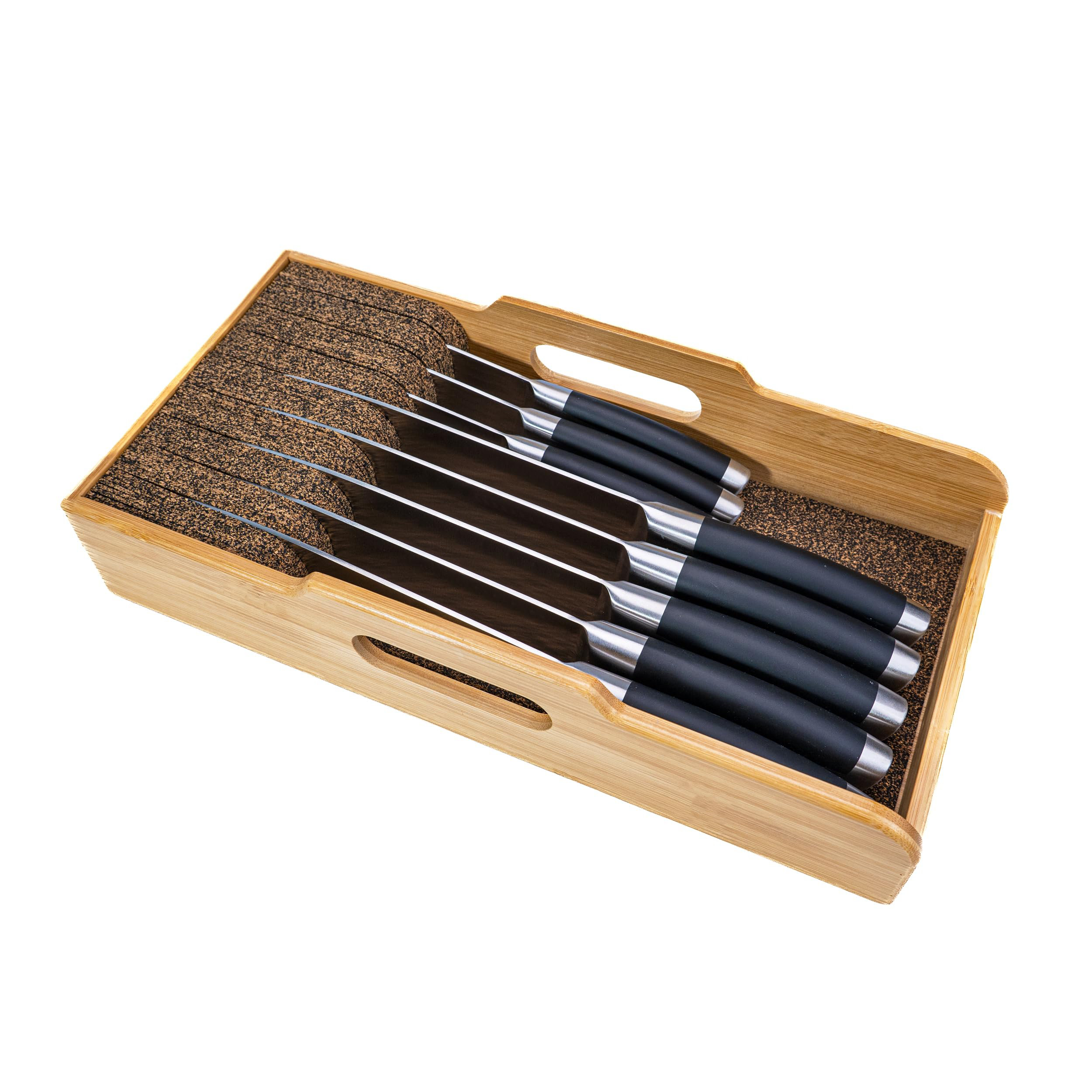 ELEMENTARY ENTERPRISE LLC Knife Organizer Drawer Insert – Kitchen Knife ...