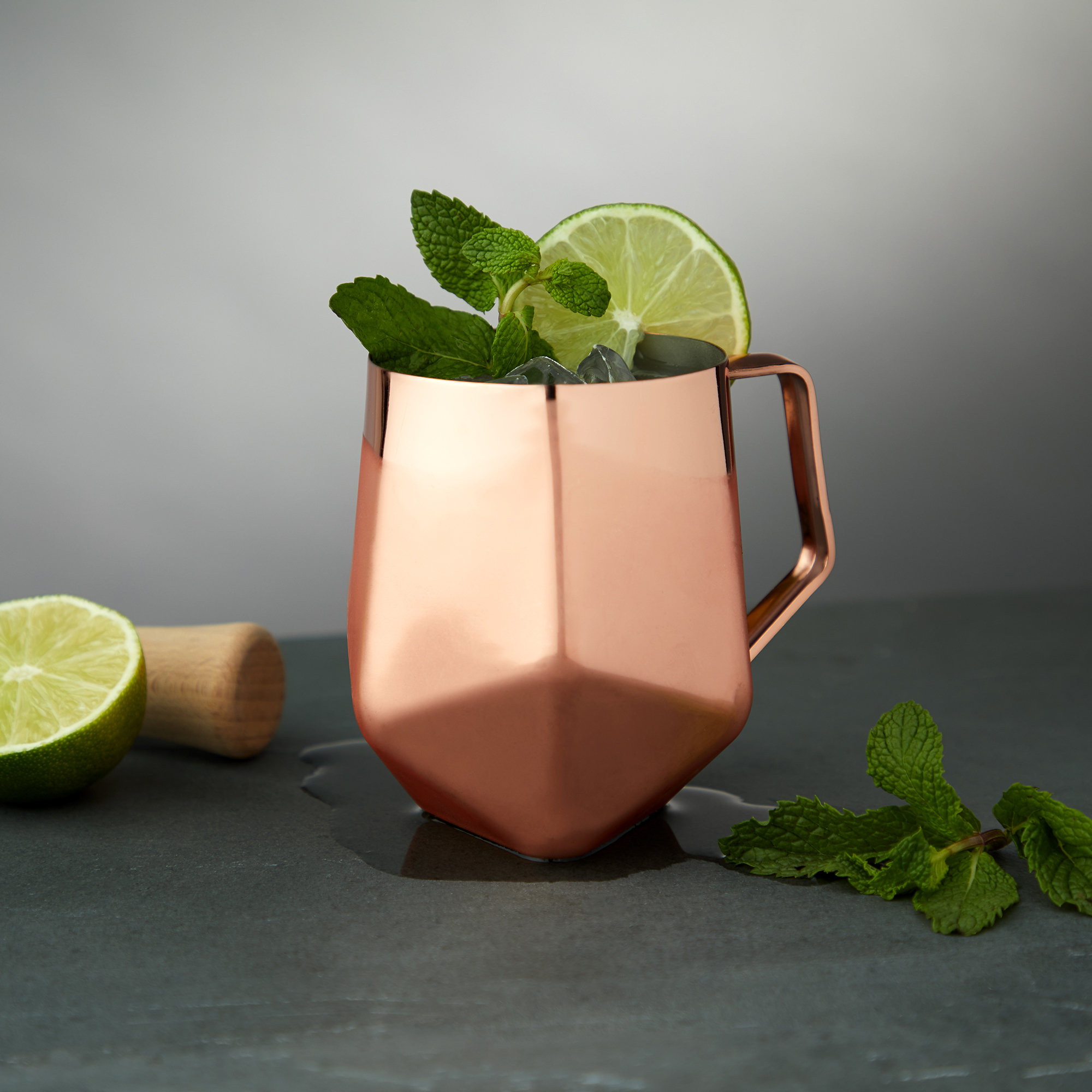 Viski Summit Seneca Faceted Copper Moscow Mule Mug & Reviews | Wayfair