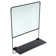 Gracie Oaks Dewan Metal Flat Wall Mirror with Shelves | Wayfair