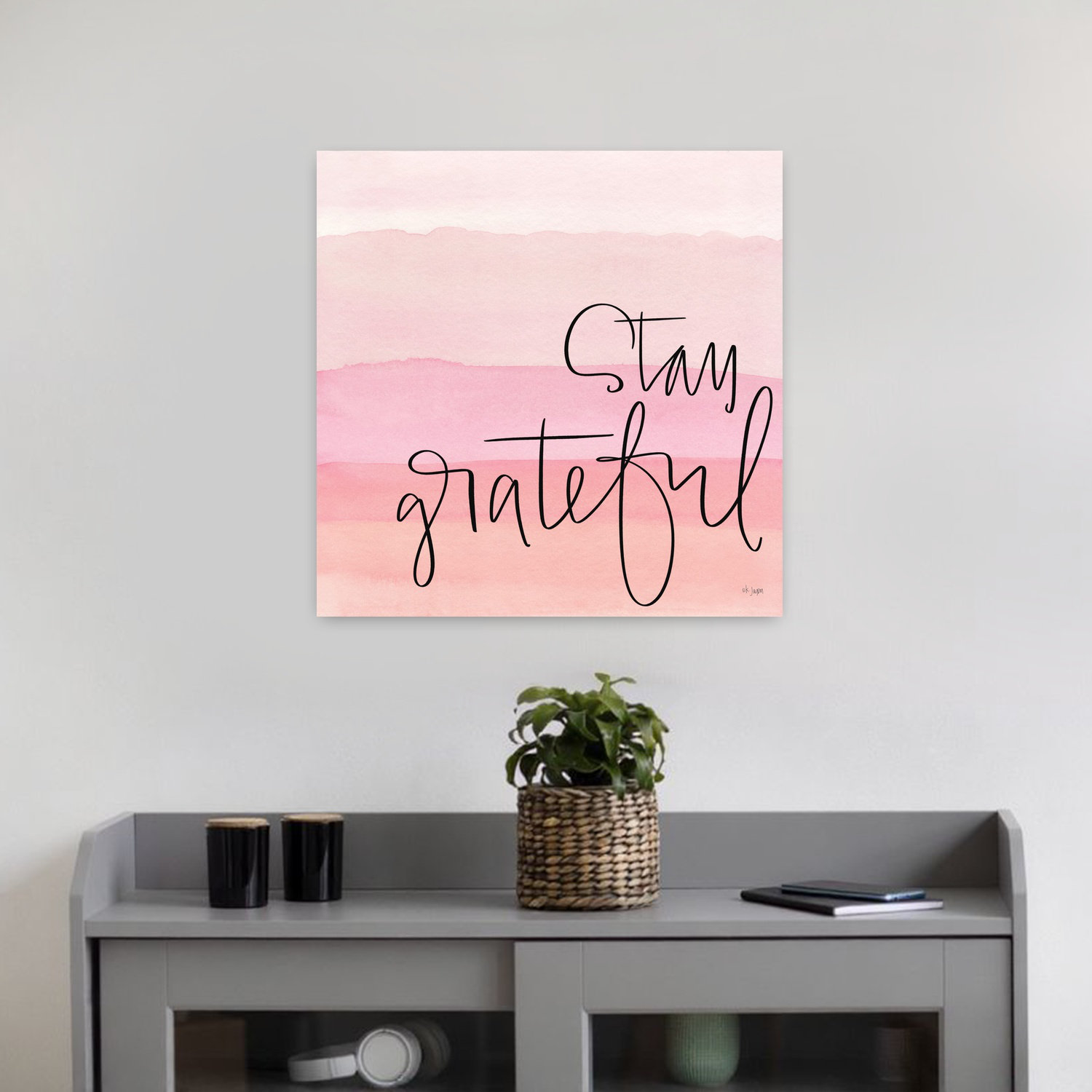 Ophelia & Co. Stay Grateful Abstract Contemporary Art | Wayfair