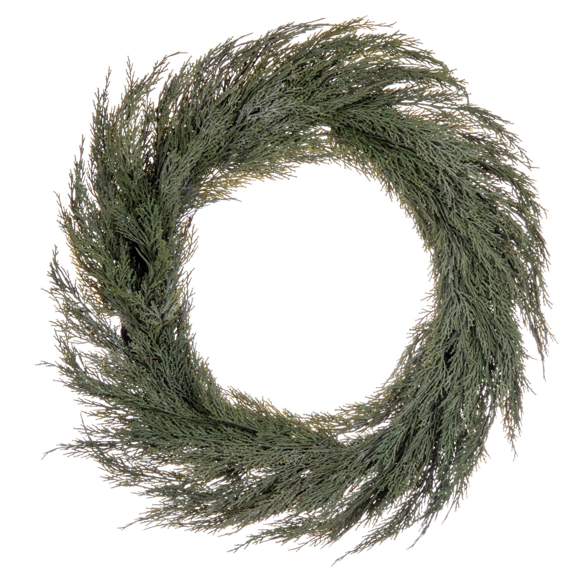 Primrue 26" Cedar PVC Wreath & Reviews | Wayfair