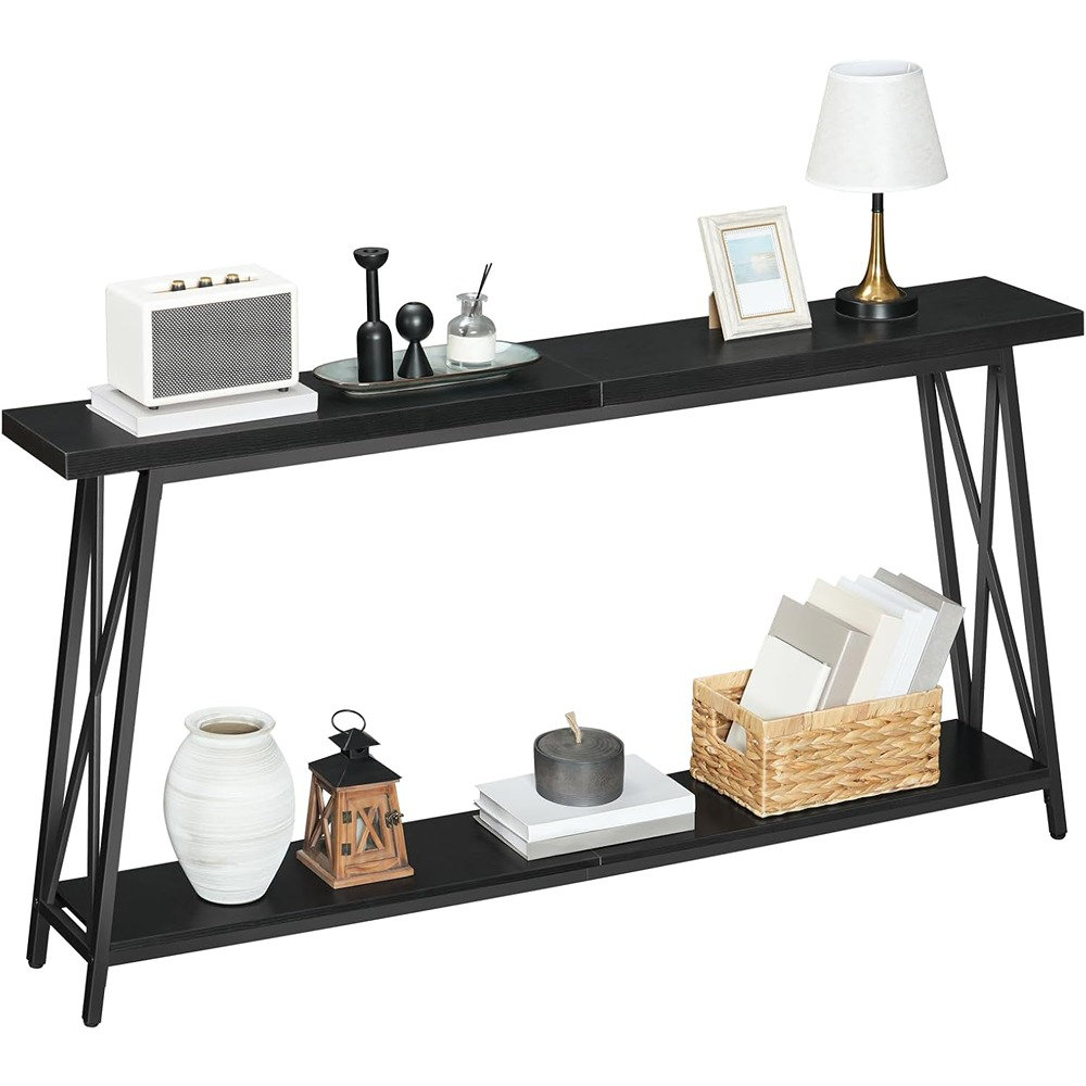 Gracie Oaks Console Table, Industrial Entryway Table, Extra Long Sofa ...