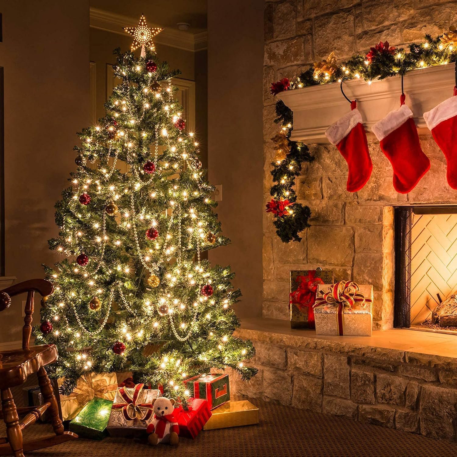 The Holiday Aisle® Christmas Lights Clear White 70 Count Incandescent ...