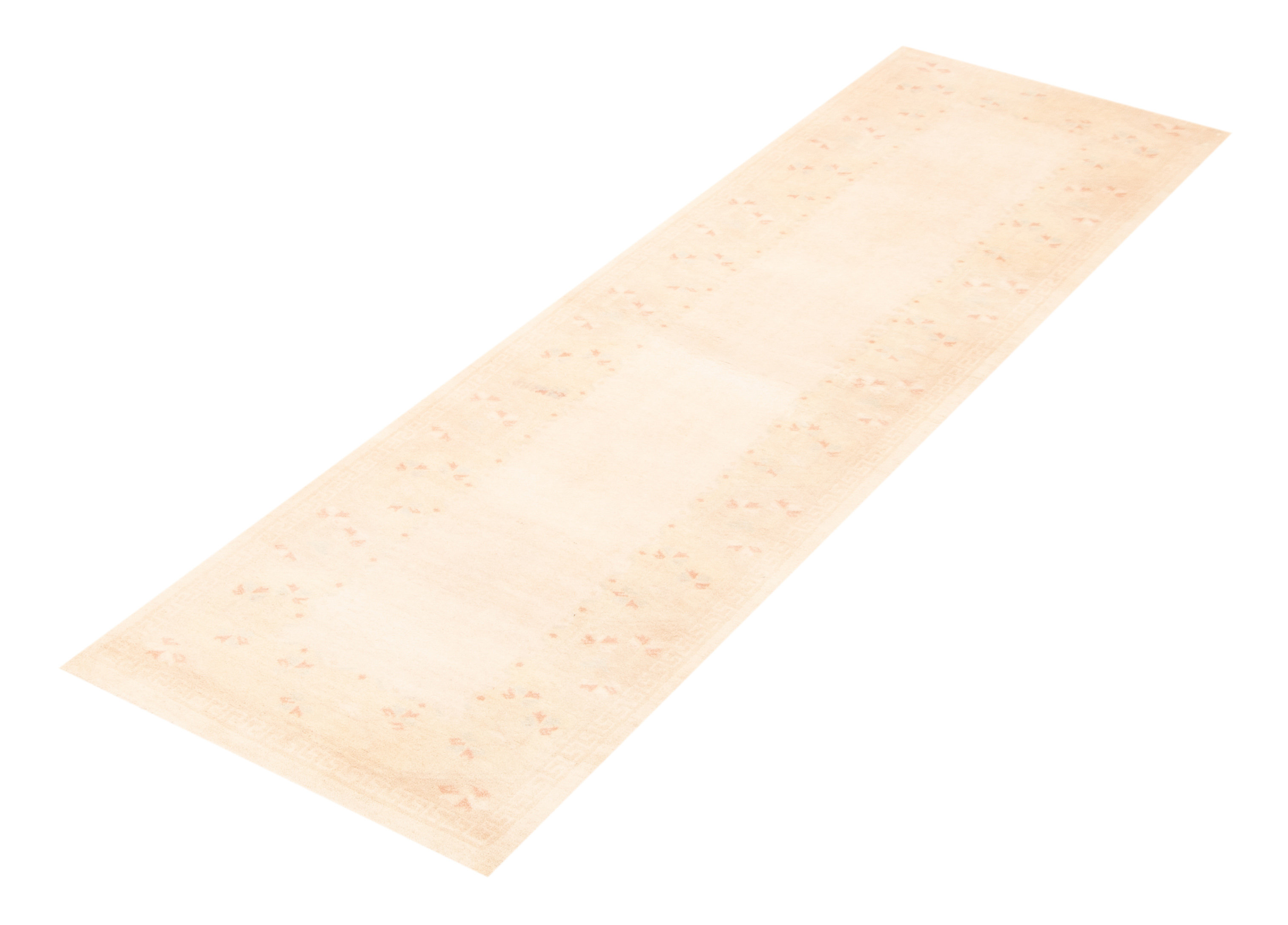 Bungalow Rose One of kind Hand-Knotted Color Transition Beige Rug 2'8 ...