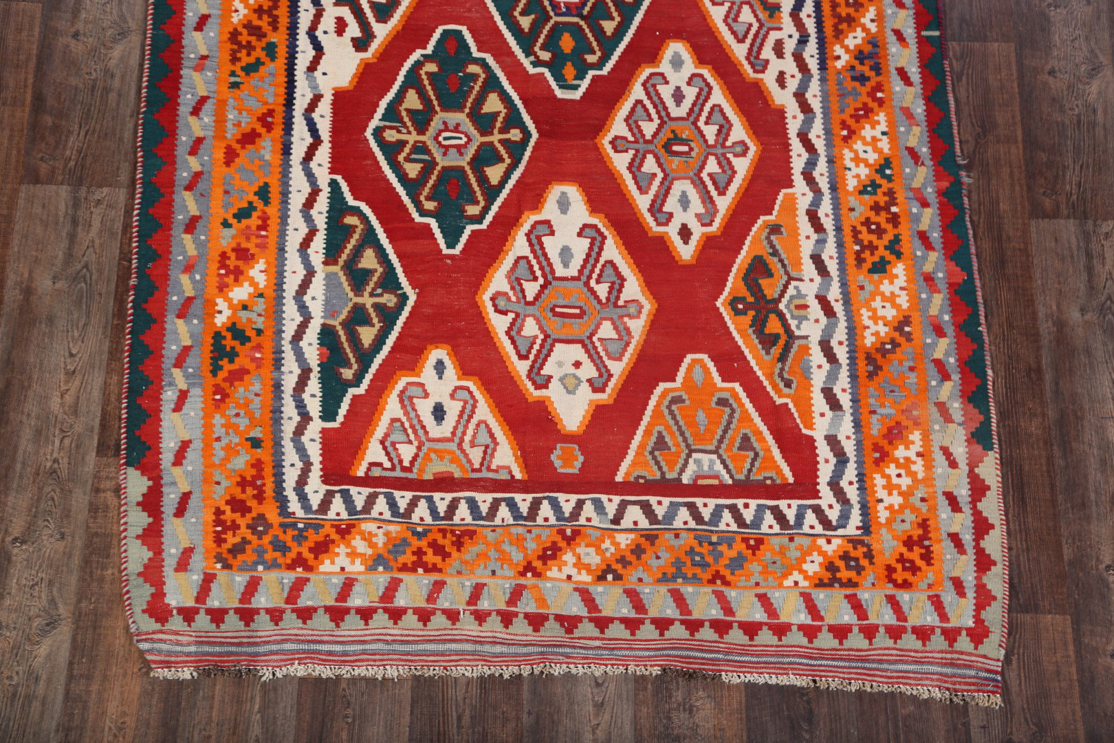 Bloomsbury Market Forbach Traditional Kilim Shiraz Persian Hand-Woven ...